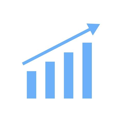 Premium Vector Graph Chart Icon Flat Vector Illustration