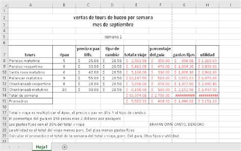 Documentos De Excel