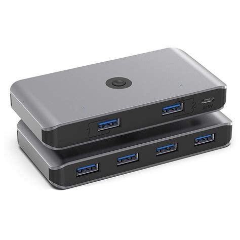 Usb 3 0 Kvm Switch Selector 2 Computers Sharing 4 Vicedeal