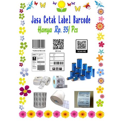 Jual Jasa Cetak Label Barcode Shopee Indonesia