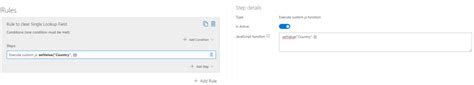 Set Clear Field Values Using Rules Sintel Apps