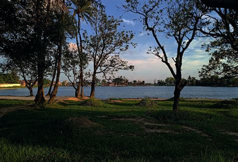 Green Grass Field Near Body Of Water During Daytime Photo Free Grey