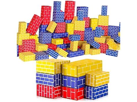 60 Pc Cardboard Assorted Building Blocks 60 Pc Cardboard Assorted Building Blocks