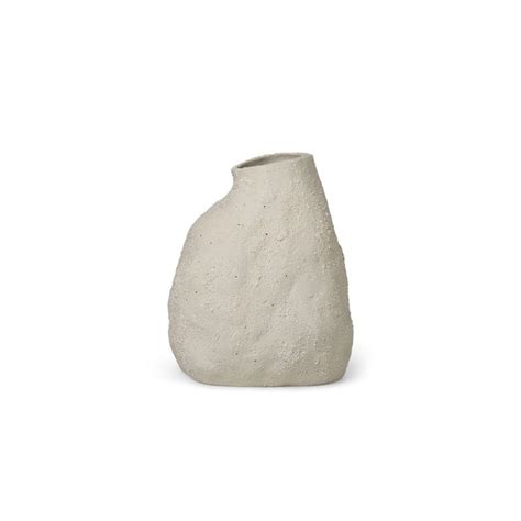 Ferm Living Vulca Mini Vase Off White Stone Køb Den Her