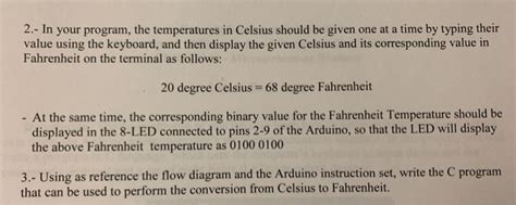 Solved Program 2 Write An Arduino C Language Program That