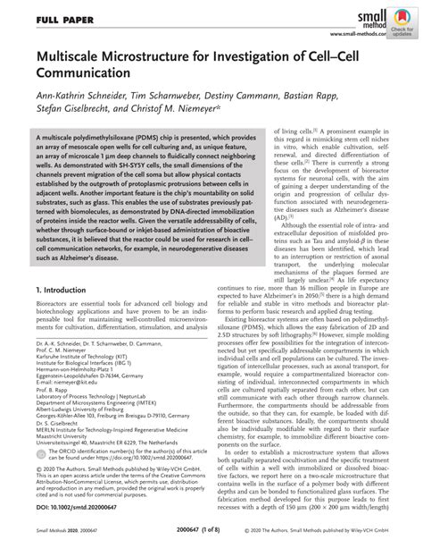 Pdf Multiscale Microstructure For Investigation Of Cellcell