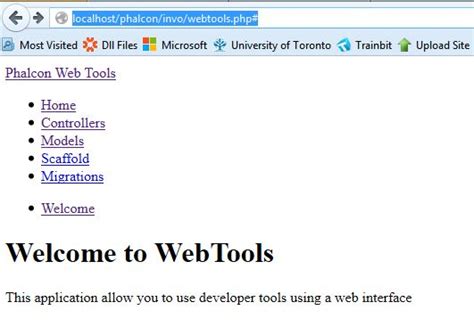 Command Line Phalconphp My Webtools Page Havent Any Css Or Js And