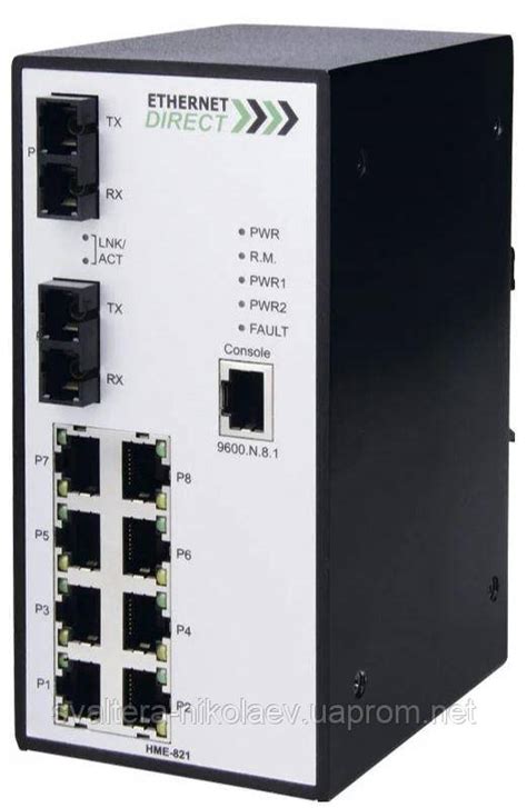 Промышленный 10-портовый управляемый коммутатор Ethernet с ...
