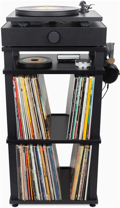 Andover Audio Spinstand Audio Component And Record Rackstand Black