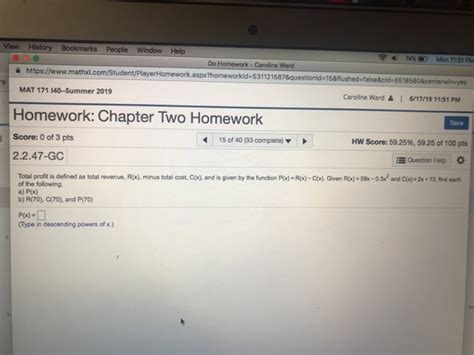 Solved History Bookmarks People View Window Help 74 Mon Chegg