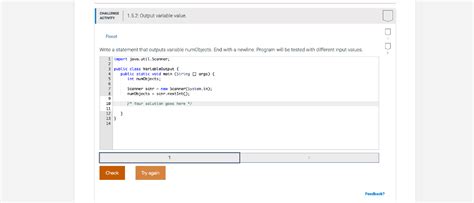 Solved Challence Actvity I 152 152 Output Variable