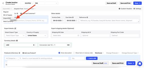 How To Create E Invoice For Export Invoice On Web General Swipe