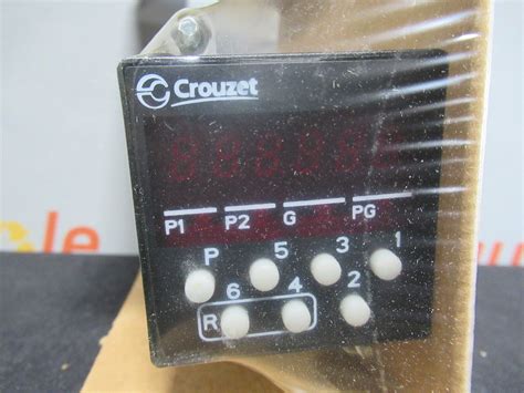 Crouzet 87 620 223 6 Digit Led Counter 2 Presets 115 Vac 50 60 Hz New Equipment Recycle