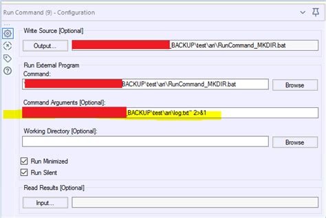 The External Program Runcommandmkdirbat Return Alteryx Community