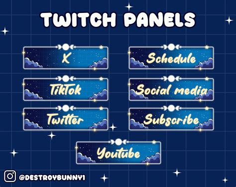 Custom Night Eevee Overlay Stream Bundle Behance