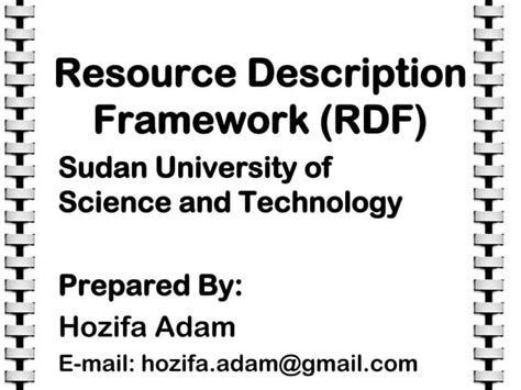 Resource Description Framework Pptx Databases Computer Software And Applications