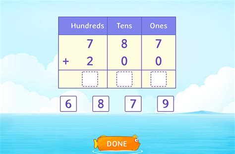 add two 3 digit numbers games for 2nd graders online splashlearn