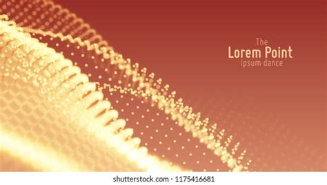 Vector Abstract Particle Wave Points Array Stock Vector Royalty Free Shutterstock