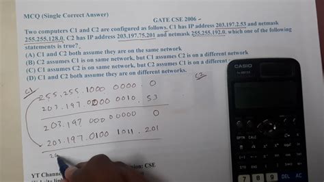 Gate Cse 2006 Computer Networks Gate Insights Version Cse Youtube
