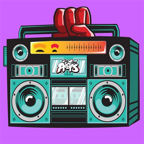 Boombox Big Hand Props