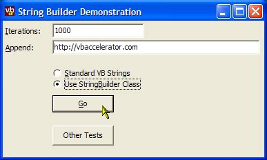 VbAccelerator StringBuilder Class For VB