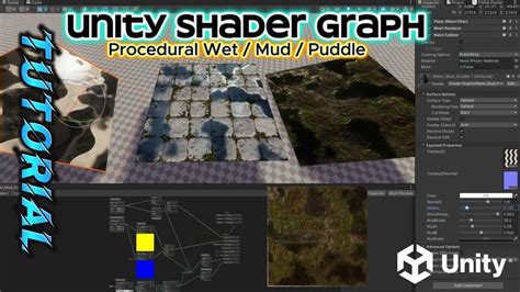 Unity How To Create Shader Graph Simple Procedural Wet Mud Puddle