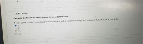 Solved Calculate The Circulation Of The Field F Around The