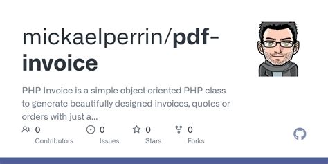 GitHub Mickaelperrin Pdf Invoice PHP Invoice Is A Simple Object Oriented PHP Class To