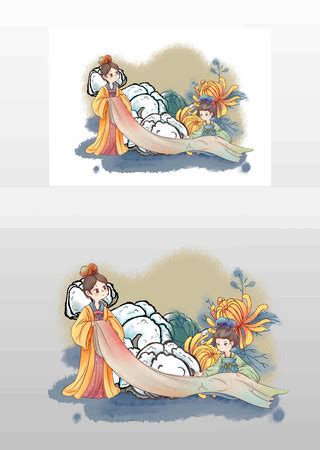 人物国画图片 人物国画设计素材 红动中国