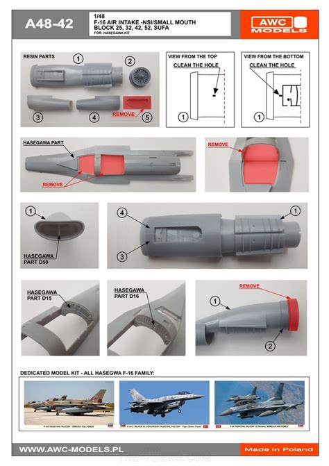 F 16c D Jet Intake Nsi Smallmouth Block 25 32 42 52 Sufa Awc Models A48 42 1 48