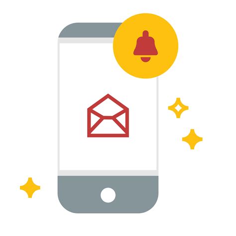 Mobile Notification Messaging Icon Vector Design Illustration Vector Art At Vecteezy