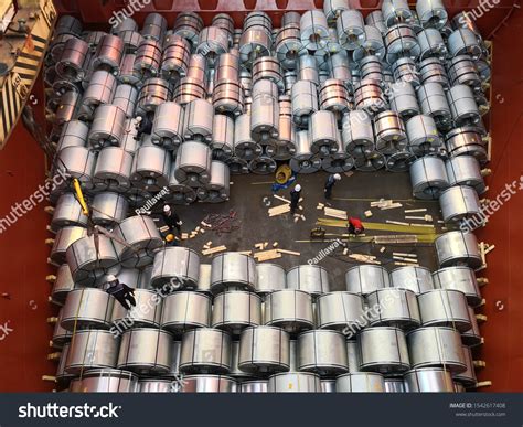 Steel Coils Loading Cargo Hold Bulk Stock Photo Shutterstock