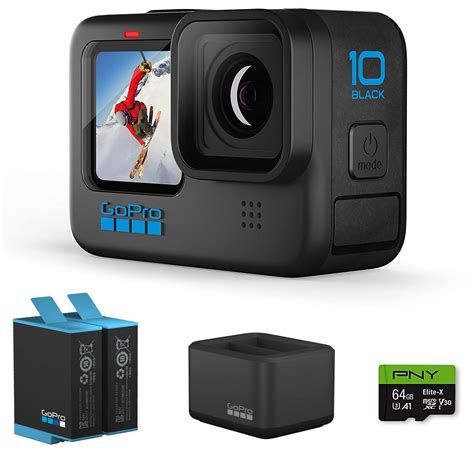 Gopro Hero10 Black Bundle With Dual Battery Charger Extra