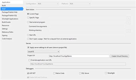 Asp Net Vs Iis Express Serve Site From Localhost Port Myapp