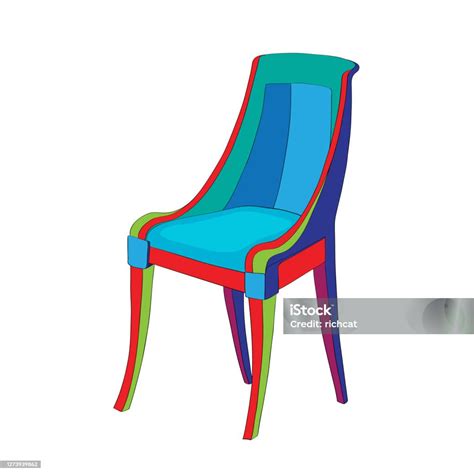 포스트모던 루도빅 필립 멀티 컬러 클래식 부흥 의자의 낙서 그림 의자에 대한 스톡 벡터 아트 및 기타 이미지 의자 포스트