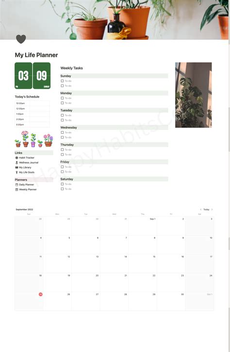 ♡🌸🌱 Minimalistic Plant Themed Notion General Life Dashboard 🌱🌸♡ Rnotion