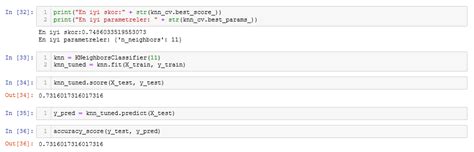 Python Knn Sınıflandırma