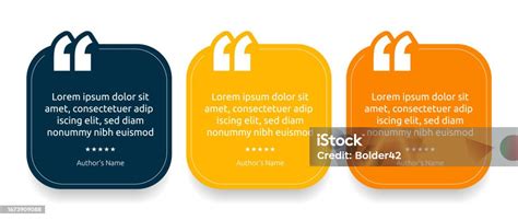 3d 버블 평가 배너 인용문 인포그래픽 따옴표를위한 소셜 미디어 게시물 템플릿 디자인 빈 말풍선 따옴표 거품 및 텍스트 상자 벡터 일러스트 레이 션 Eps10 0명에 대한