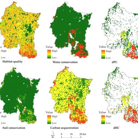 Evaluation Of Ecosystem Services And Connectivity Importance Of Patches