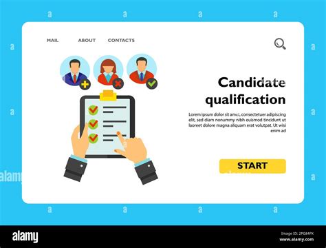 Candidate Qualification Analysis Icon Stock Vector Image And Art Alamy