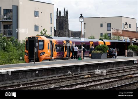 West Midlands Railway Class 196 Diesel Train At Leamington Spa Station