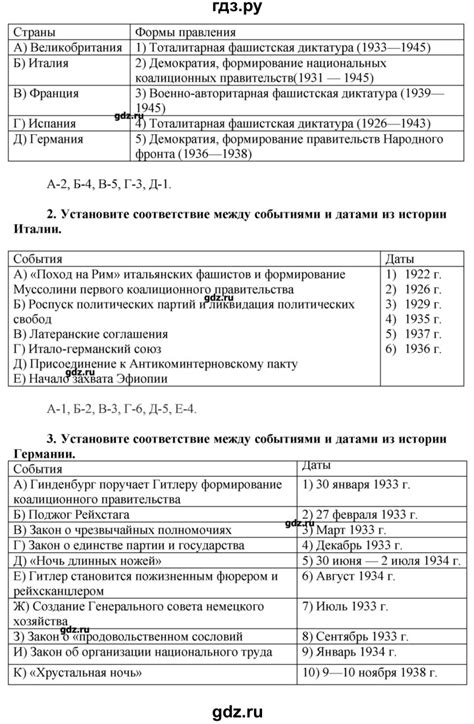 ГДЗ параграф 12–13 история 9 класс рабочая тетрадь Новейшая история ...