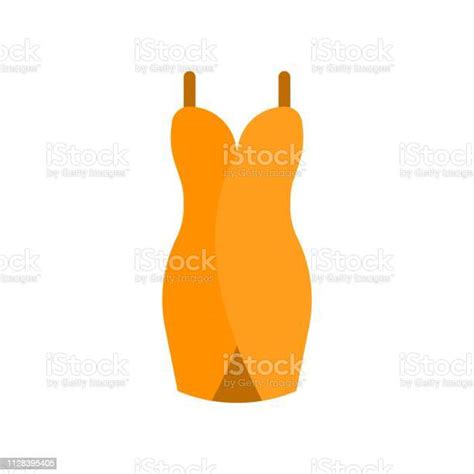 Women Dress Vector Illustration Flat Style Icon Stock Illustration
