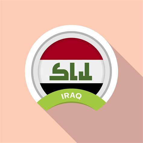 Premium Vector Vector Illustration Iraq Flag Icon Isolated On White