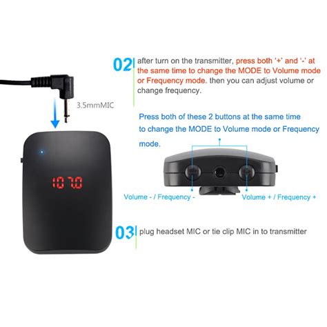 Wireless Microphone Fm Radio Transmitter Headset C Vicedeal