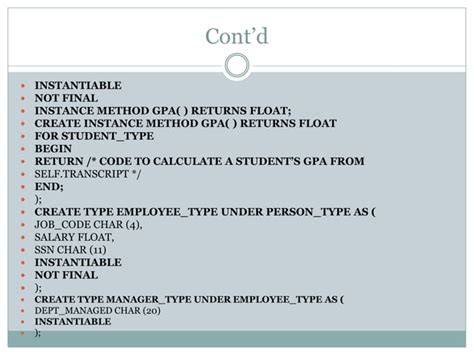 Object Oriented Database Concepts Pptx