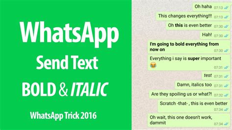 Whatsapp Tricks How To Send Bold And Italic Text Message In Whatsapp