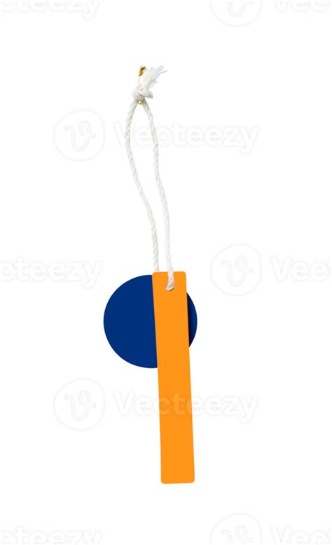 Empty Label Mockups With String Isolated Png