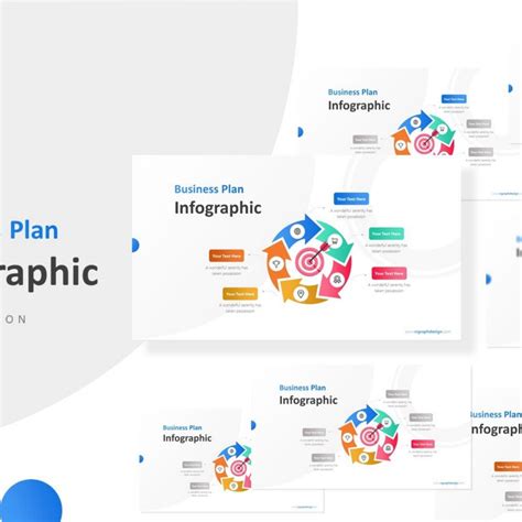 5 Step Circular Arrows Infographic Presentation Powerpoint Template Powerpoint Templates