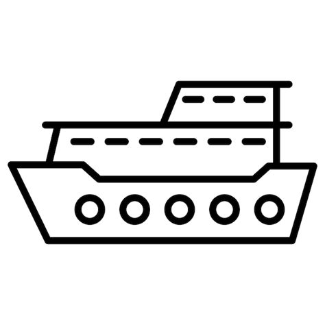 Premium Vector Ferry Boat Vector Illustration